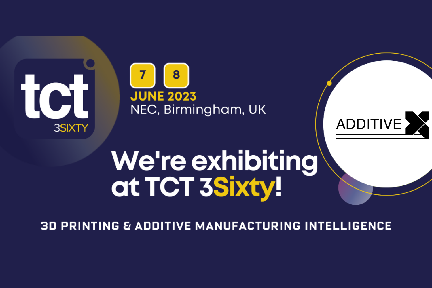Come and Visit Additive-X at TCT 3Sixty 2023! - Additive-X